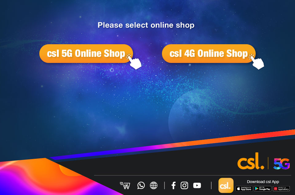 Please select online shop | csl